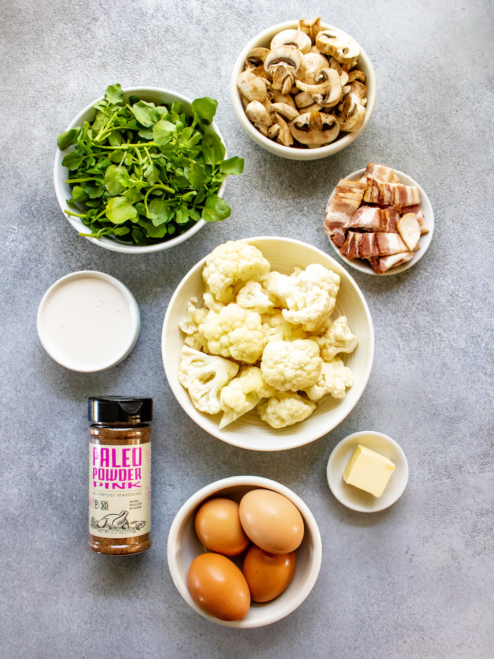 Cauliflower Mash Breakfast Bowls