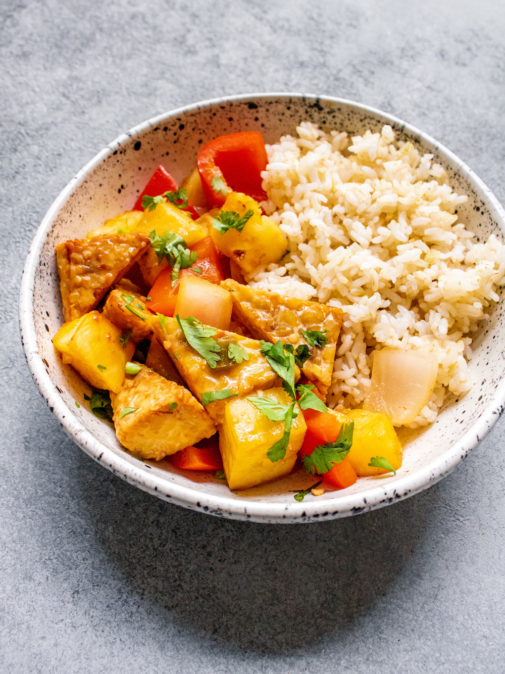 Sheet Pan Sweet and Sour Tempeh
