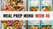 Meal Prep Menu Week 45