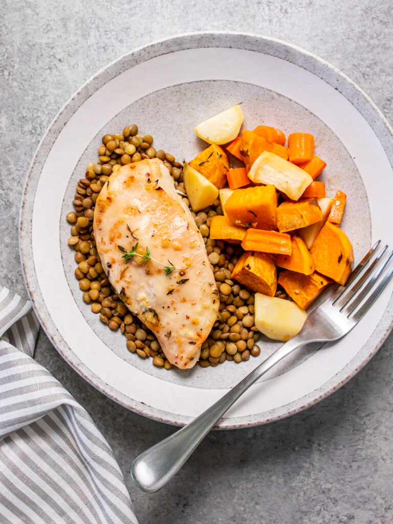 Herb Roast Chicken and Root Vegetables