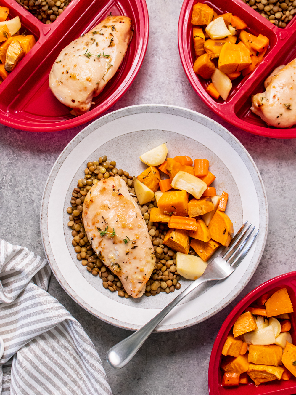 Herb Roast Chicken and Root Vegetables