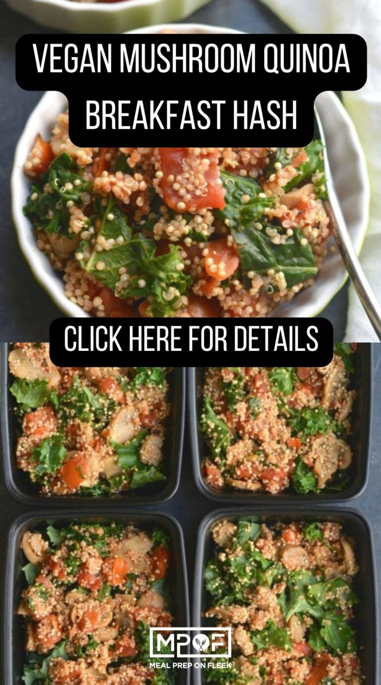 Vegan Mushroom Quinoa Breakfast Hash