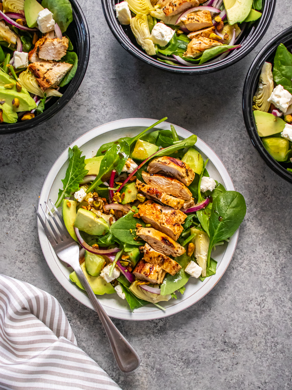Mediterranean Chicken Salad | Meal Prep on Fleek