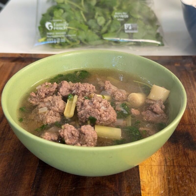 Asian-Inspired Brothy Beef Soup - Freezer-Friendly | Meal Prep on Fleek